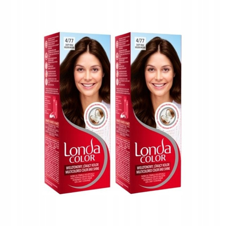 Londa Color Farba do Włosów Złoty Brąz 4/77 x2 | Zestawy \ Kosmetyki ...