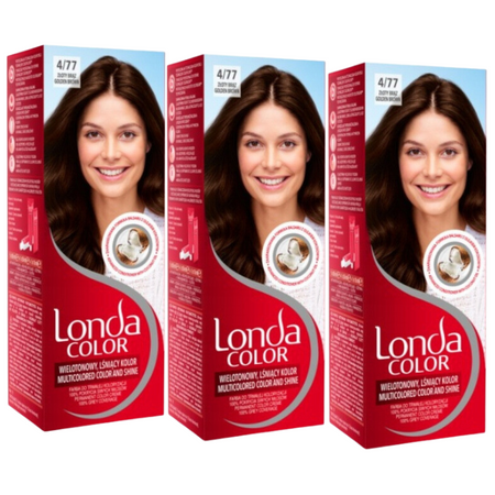 Londa Color Farba do Włosów Złoty Brąz 4/77 x3 | Zestawy \ Kosmetyki ...
