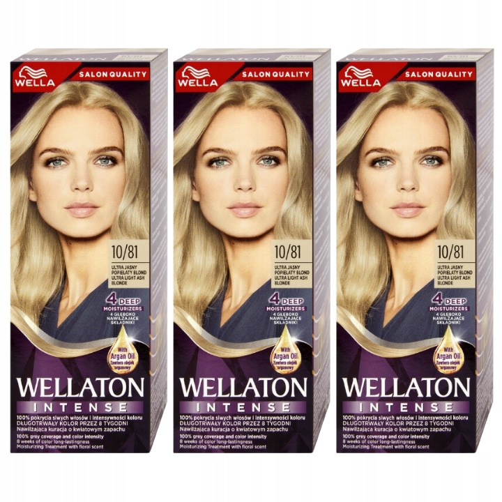 Wellaton Intense Farba do włosów 10/81 Ultra Blond X3 | Zestawy ...